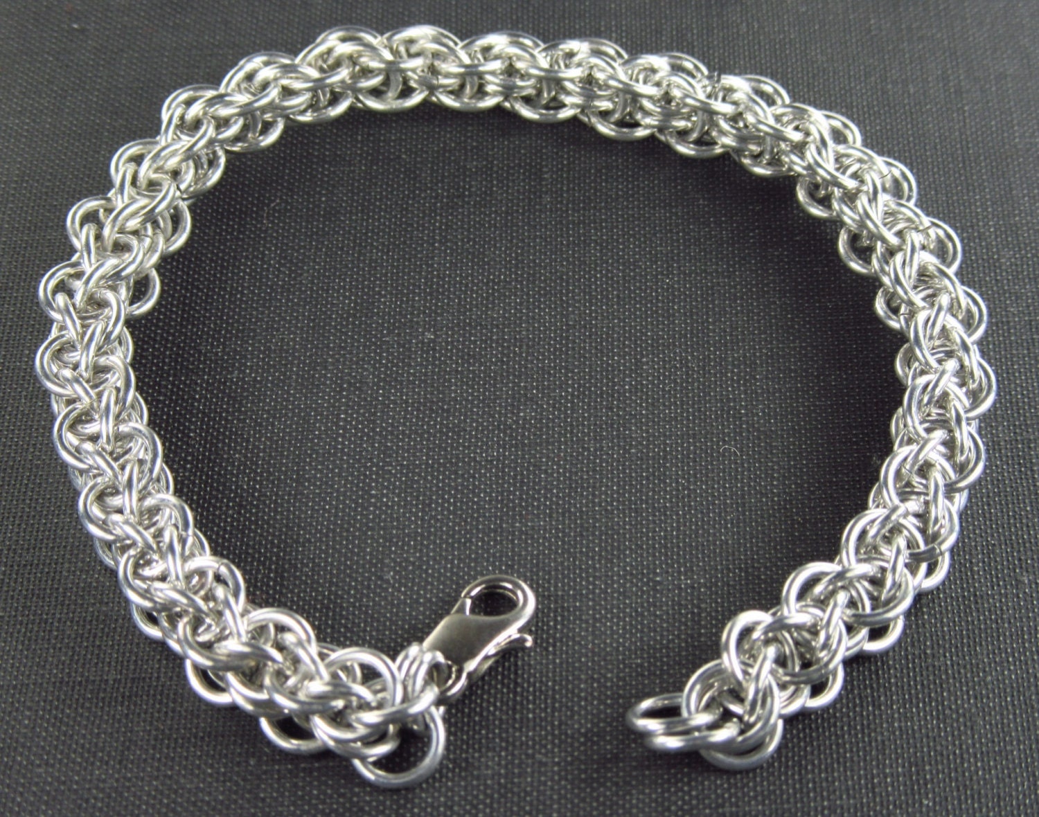 Aluminum Elven Rope Weave Chainmaille Bracelet - Etsy