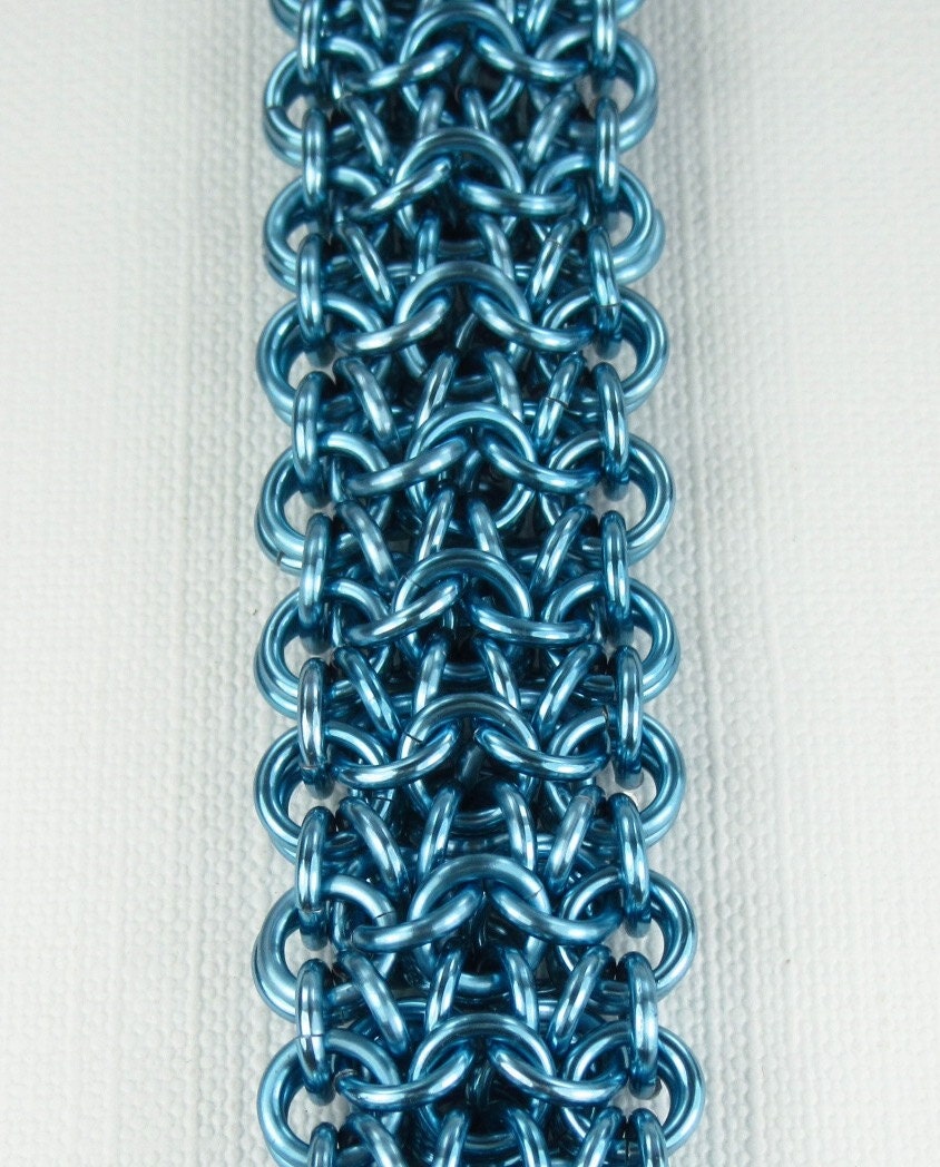 Anodized Aluminum Coyote Pack Weave Chainmaille Bracelet - Etsy