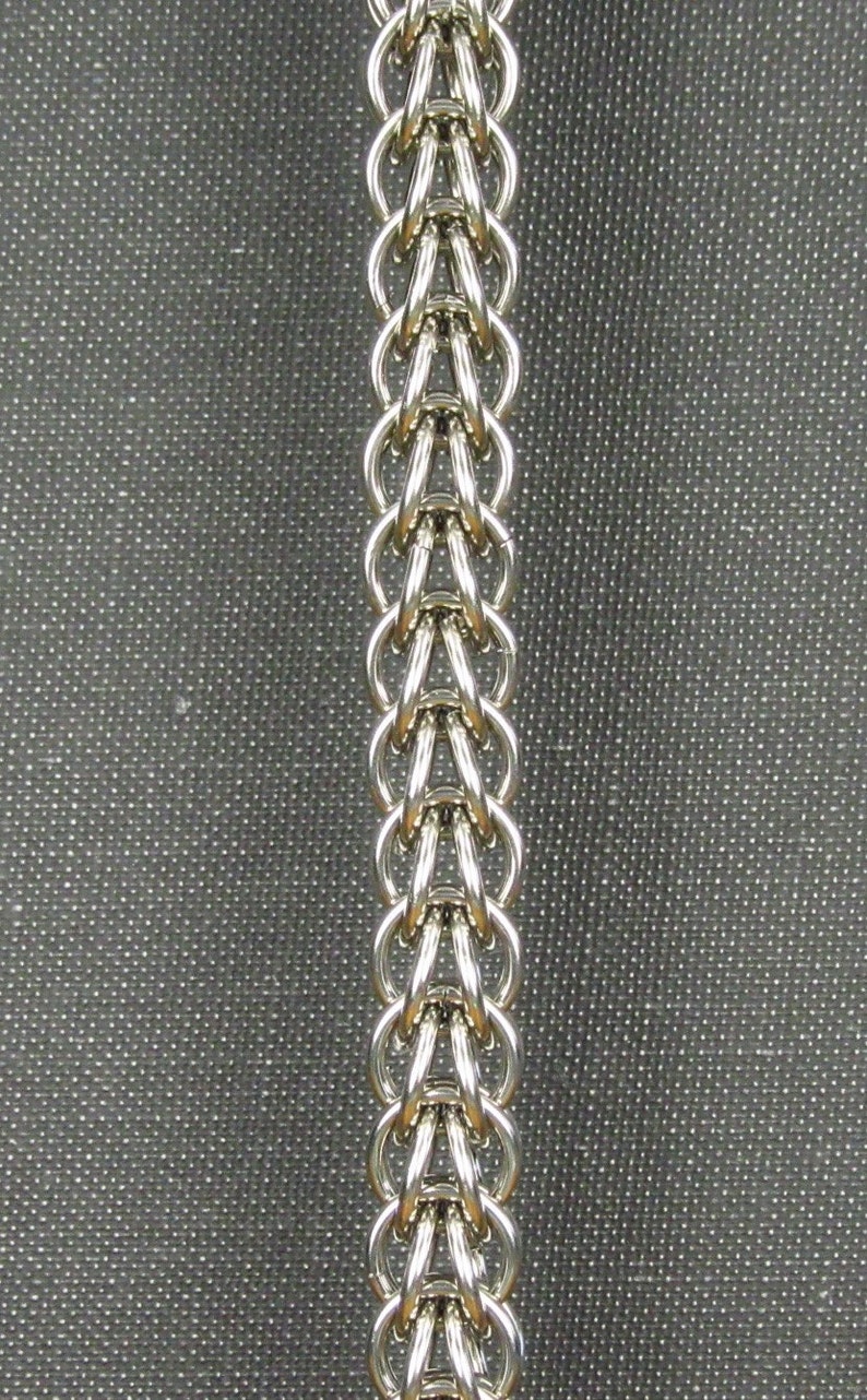 Silver Full Persian Weave Chainmaille Necklace - Etsy Ireland