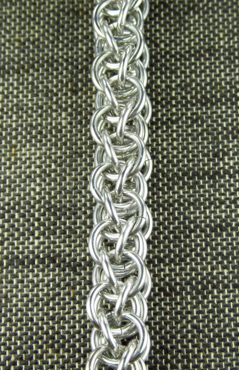 Aluminum Elven Rope With Bicubix Weave Pendant Chainmaille - Etsy