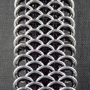 Aluminum Dragon Scale Weave Chainmaille Bracelet - Etsy
