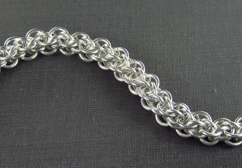 Aluminum Elven Rope Weave Chainmaille Bracelet - Etsy