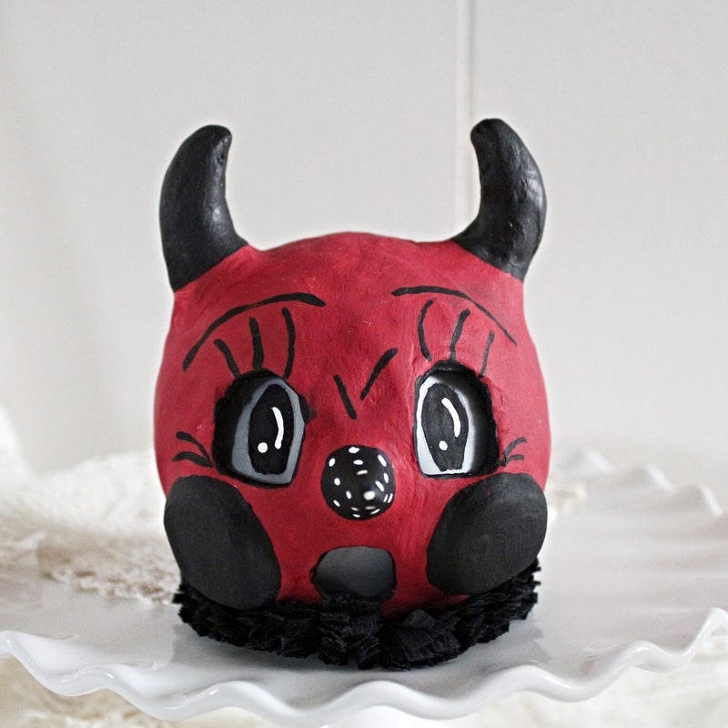 Paper Mache Devil - Etsy