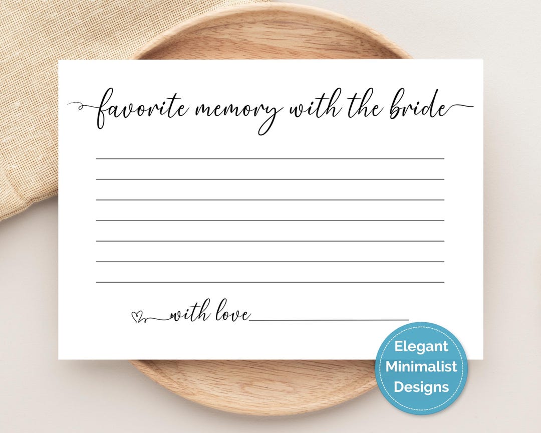 Polaroid Guest Book Activity for Bridal Shower, Favorite Memory With ...