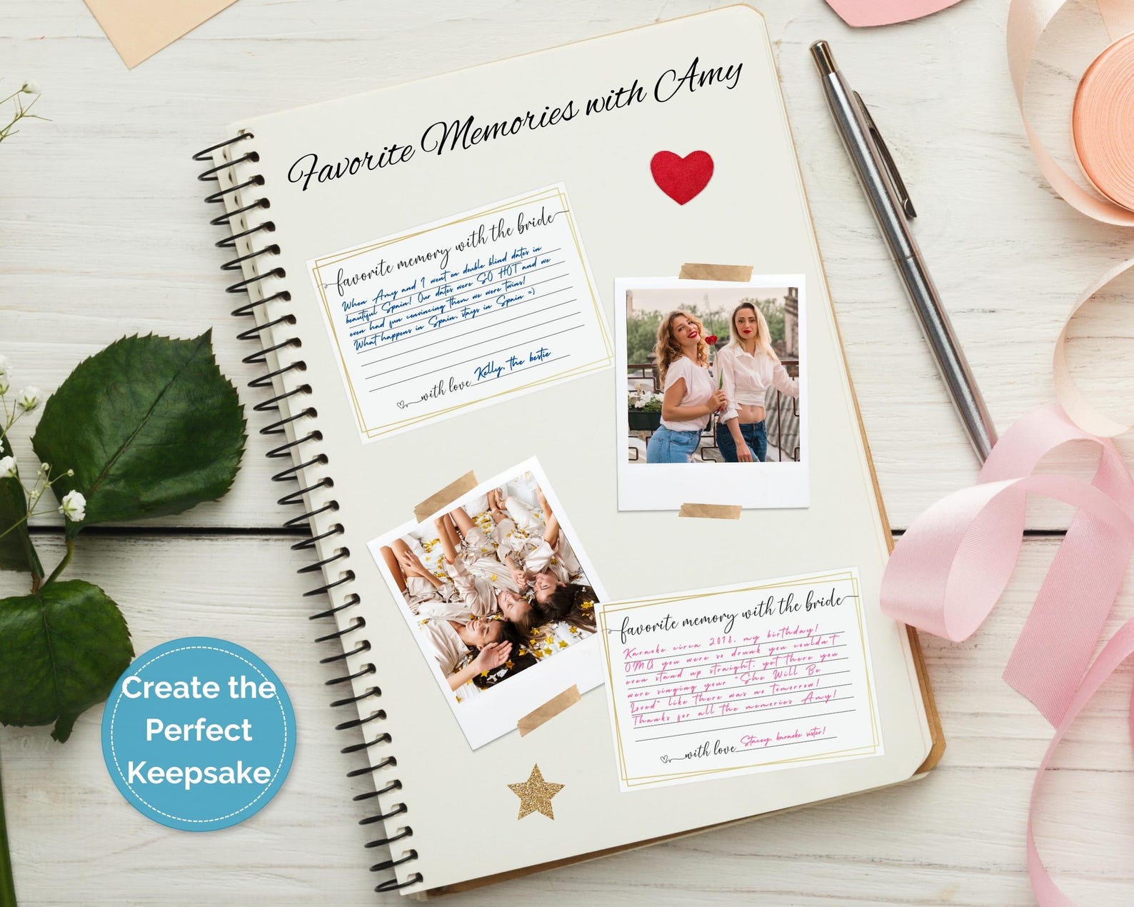 Polaroid Guest Book Activity for Bridal Shower, Favorite Memory Bride ...