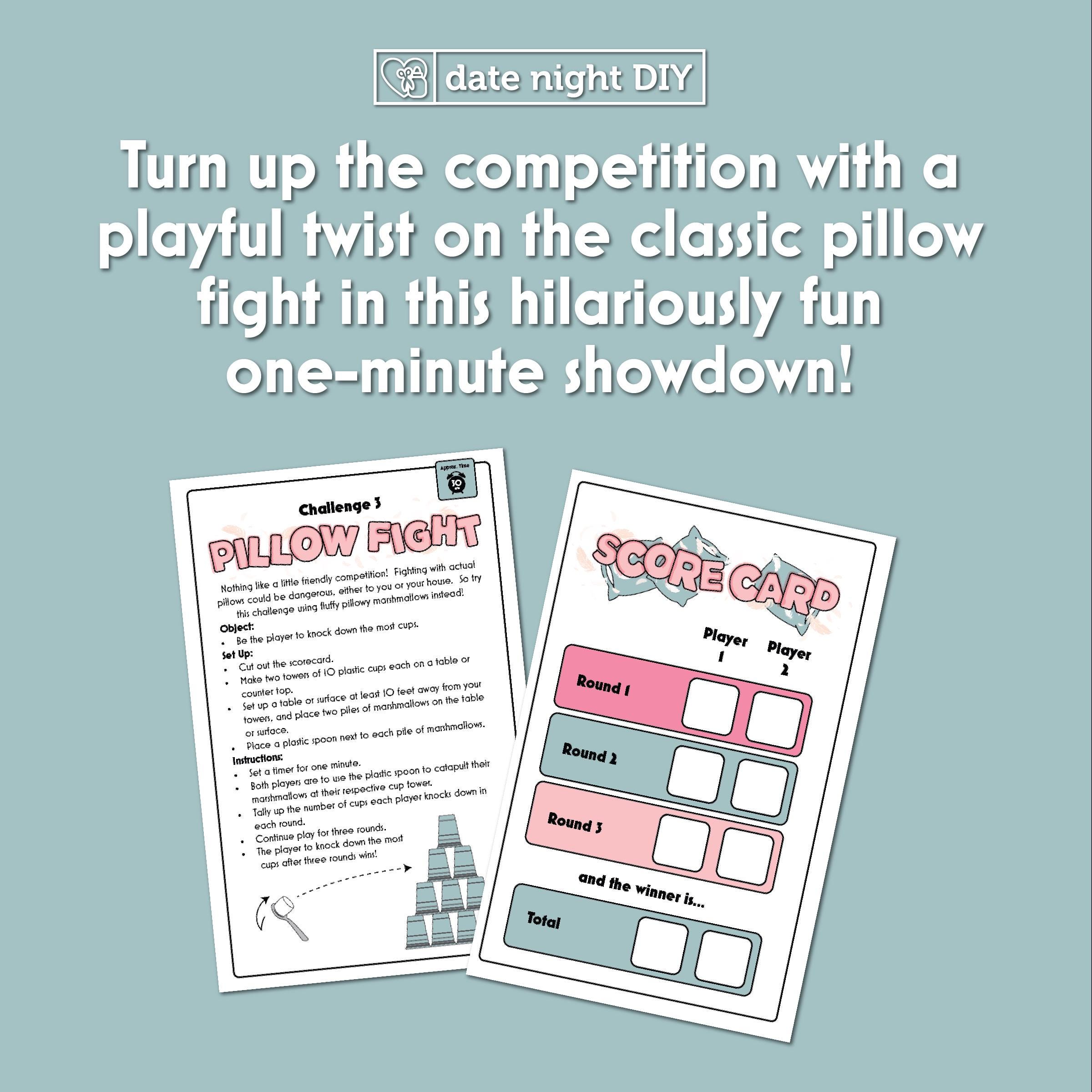 PRINTABLE Pajama Party Slumber Party Game Kit Couples Gift, Board Game ...