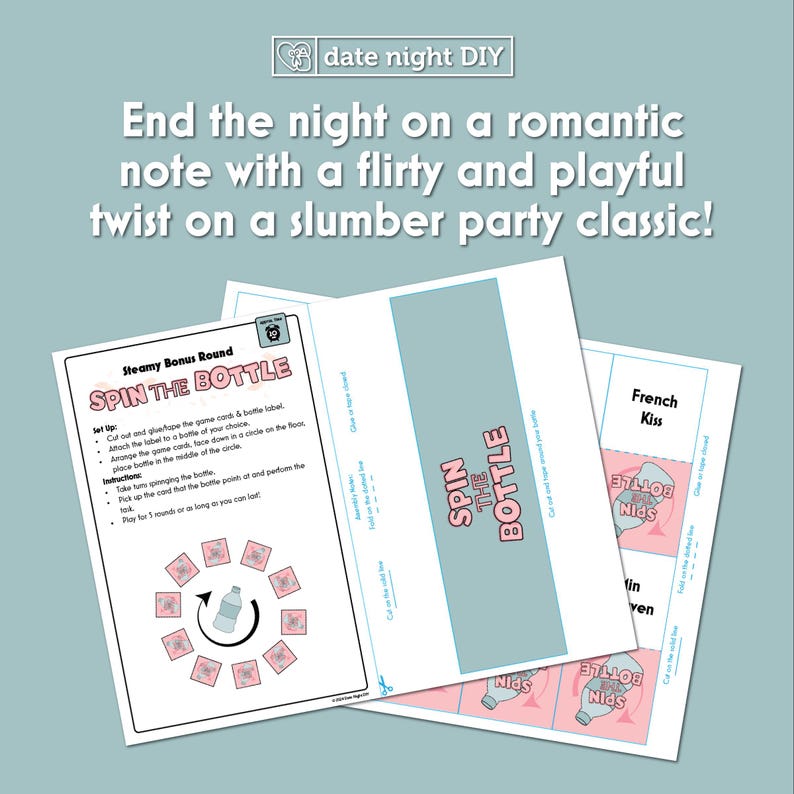 PRINTABLE Pajama Party Slumber Party Game Kit - Couples Gift, Board ...