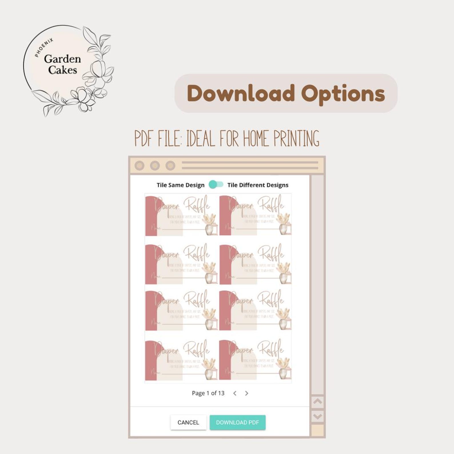 Diaper Raffle Ticket | BOHO Arch | Baby Shower - Etsy