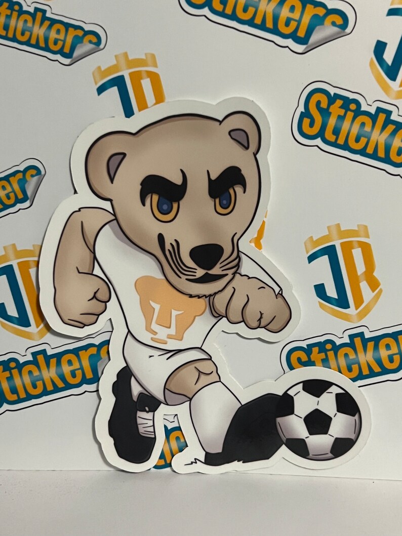 Pumas Unam Mascot Sticker , Liga Mx , Futbol Mexicano - Etsy
