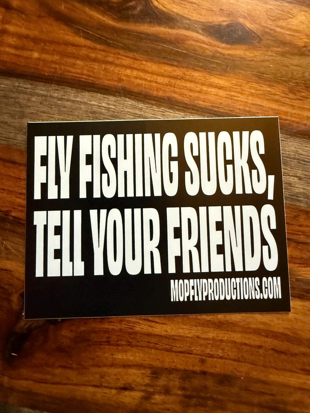 Fly Fishing Sucks, Tell Your Friends Funny Fishing Joke Sticker for ...