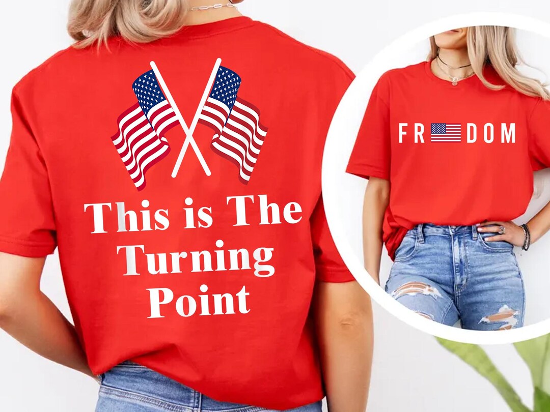 Charlie Kirk Red Freedom Shirt 2-sided We Wear Red Oct 14th American ...