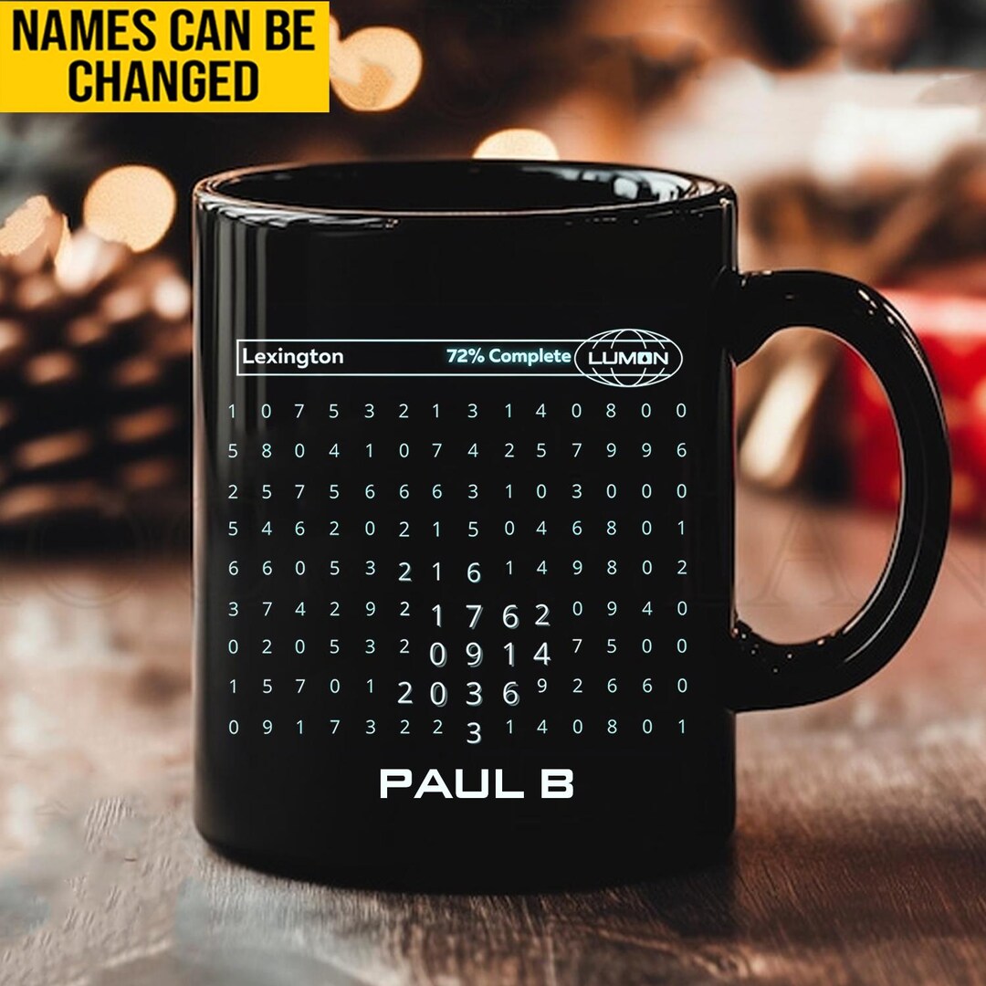 Severance Scary Numbers Lumon Macrodata Refinement Mug TV Show, Gift - Etsy