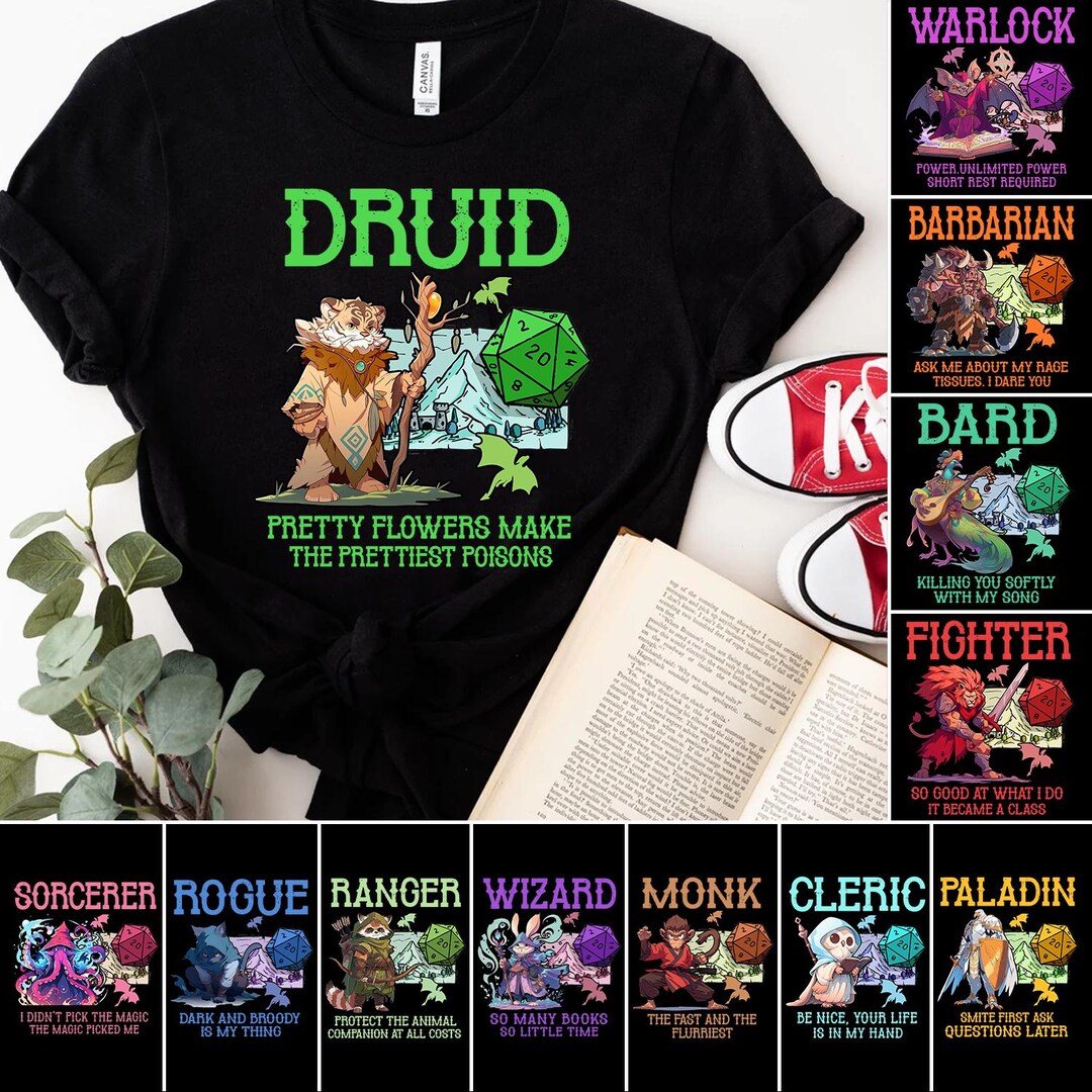 Dnd Class Shirt, DM Shirt, D&D Clothing, D and D Character Class T ...