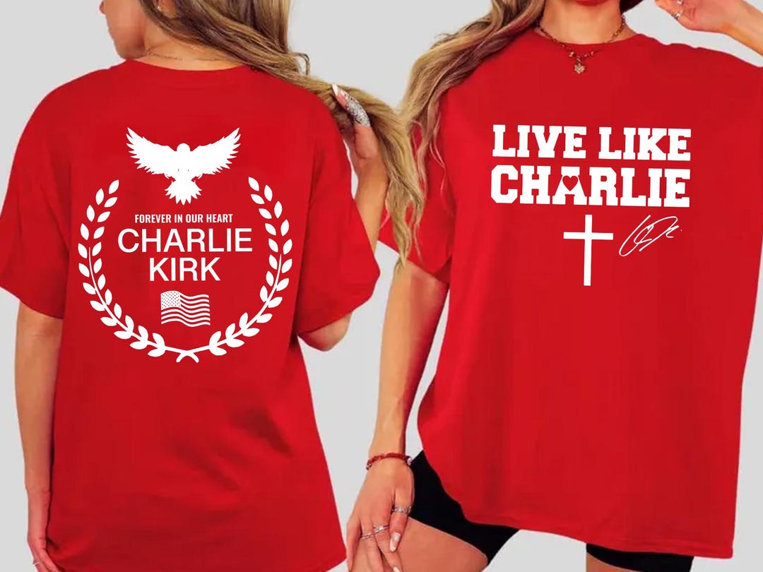 Charlie Kirk Red Freedom Shirt 2-sided We Wear Red Oct 14th American ...