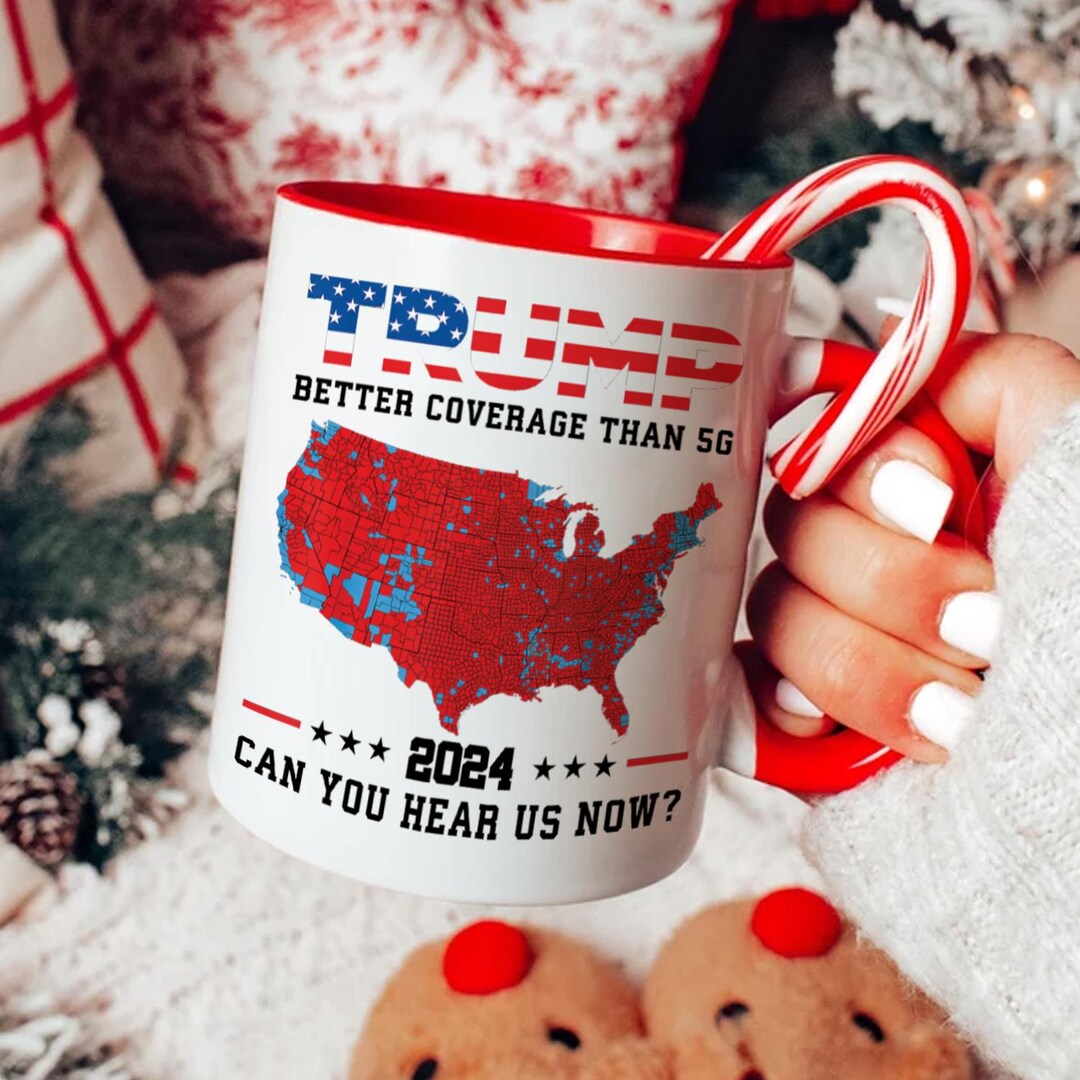 USA Electoral Map 2024 Election American President Red Wave MAGA Coffee ...