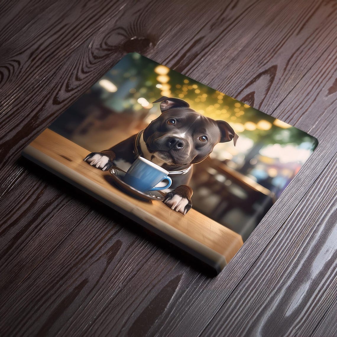 Staffordshire Bull Terrier Coffee Art Print - Cozy Home Décor, Dog ...