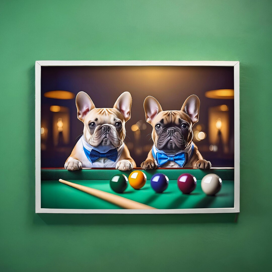 French Bulldogs Wall Art - Ideal Home Decor, Canvas Print, Frenchies ...