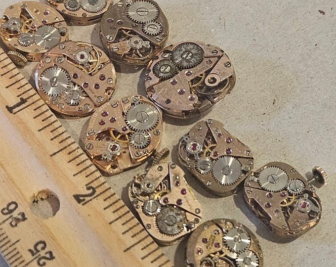 10 RARE Vintage Rose Brass WHOLE WATCHES Lot. Old, Antique Watch ...