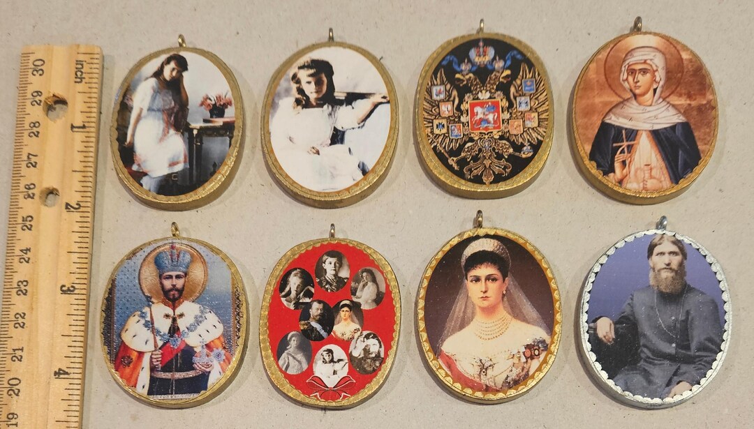 Your Choice of Russian Royalty, 2 Inch Photo Pendant, Handcrafted Czar ...