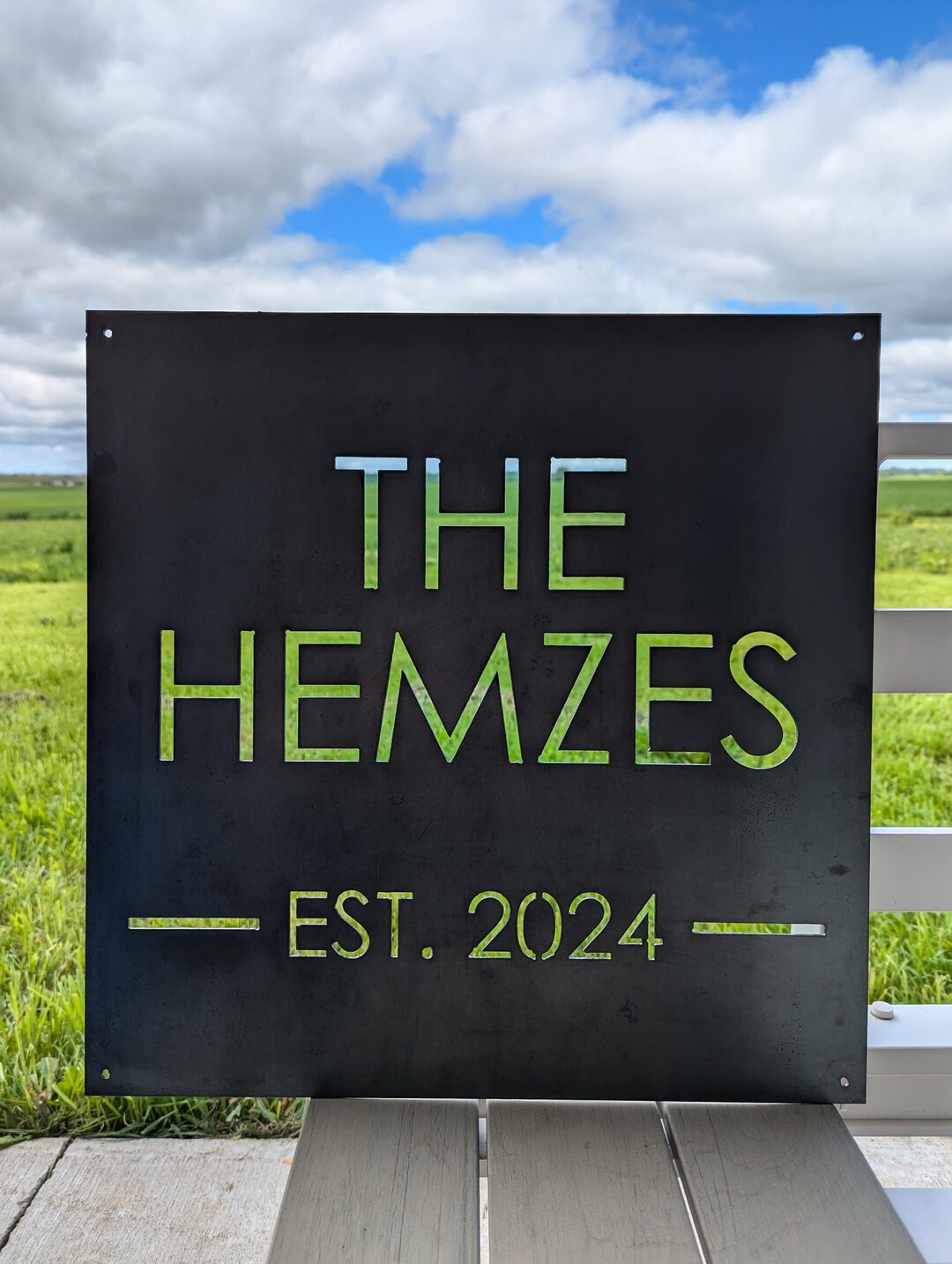 Large Custom Metal Signs | Wall Decor | Metal Wall Art | Last Name Sign ...