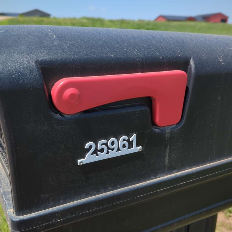 Custom Metal House Number Sign | Mailbox Address Plaque - Etsy