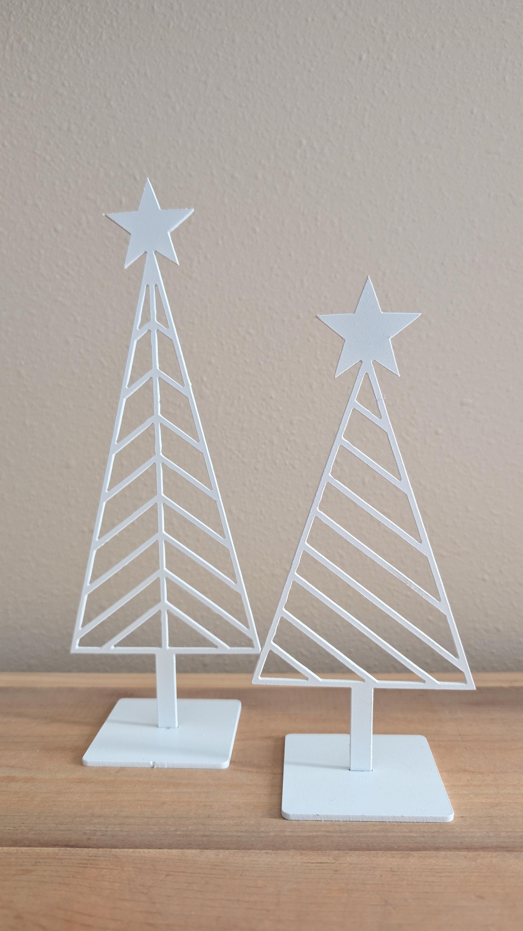 Christmas Trees Metal and Wood | Rustic Modern Christmas Decor | Metal ...