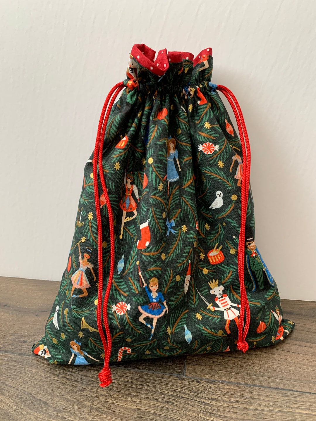 Project Bag, Sock Knitting Project Bag, Rifle Paper Company Print ...