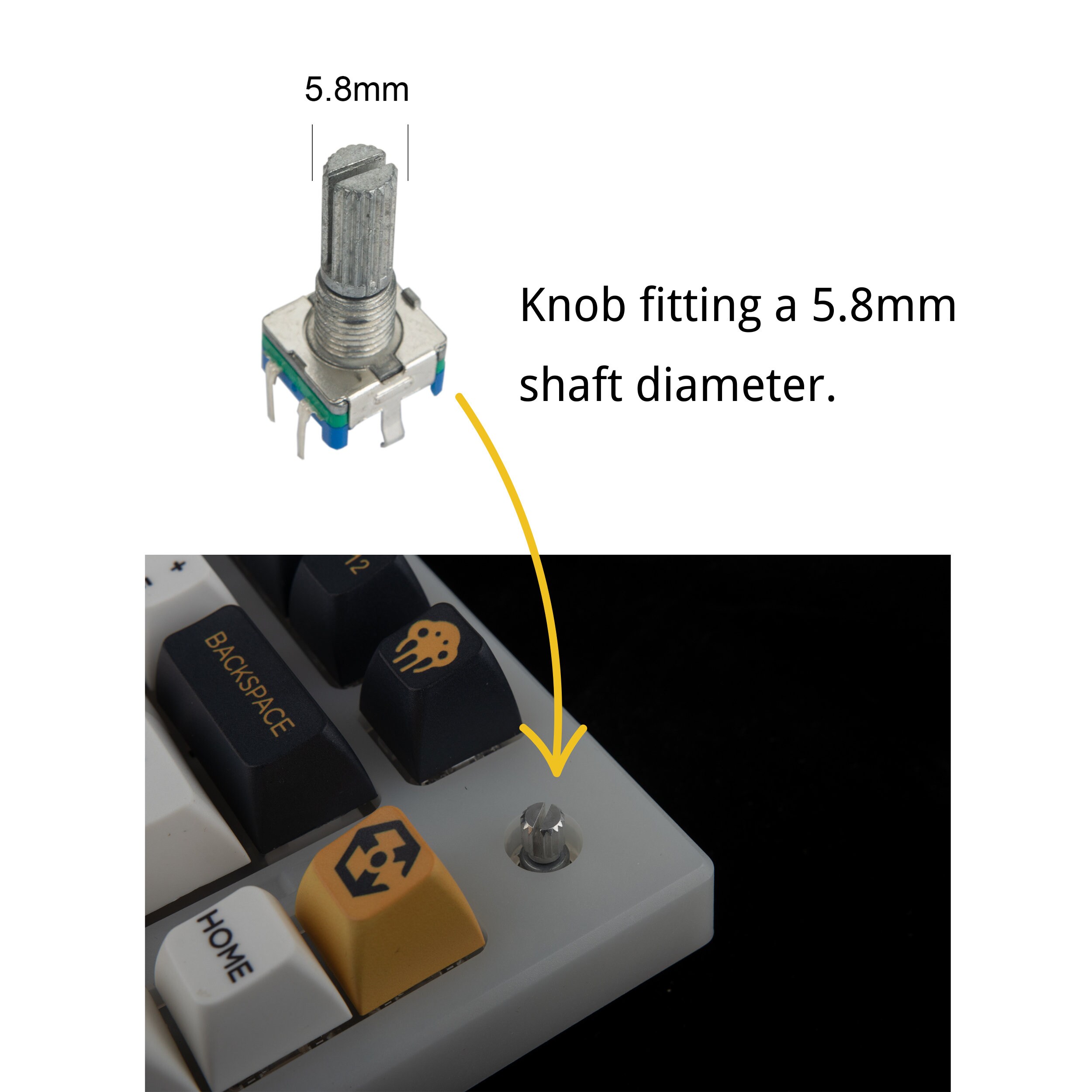 Chick Gaming Knob, Custom Keyboard Knob Button, Resin Artisan Keycaps ...