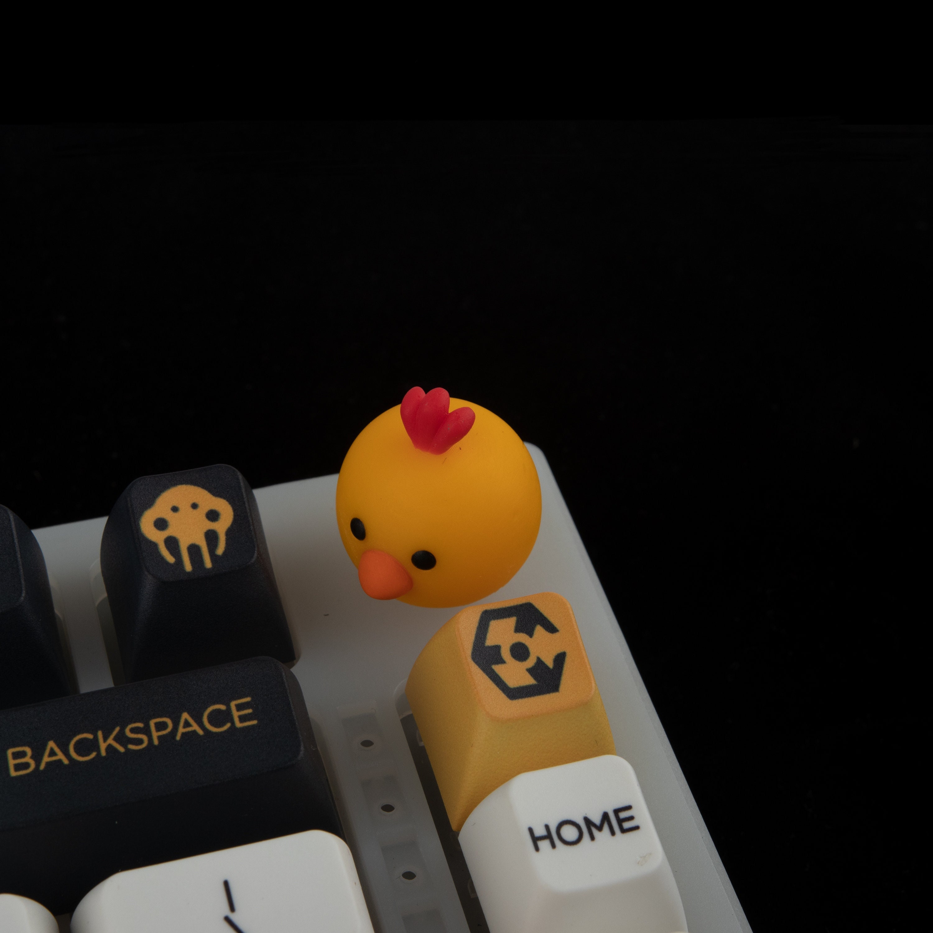 Chick Gaming Knob, Custom Keyboard Knob Button, Resin Artisan Keycaps ...