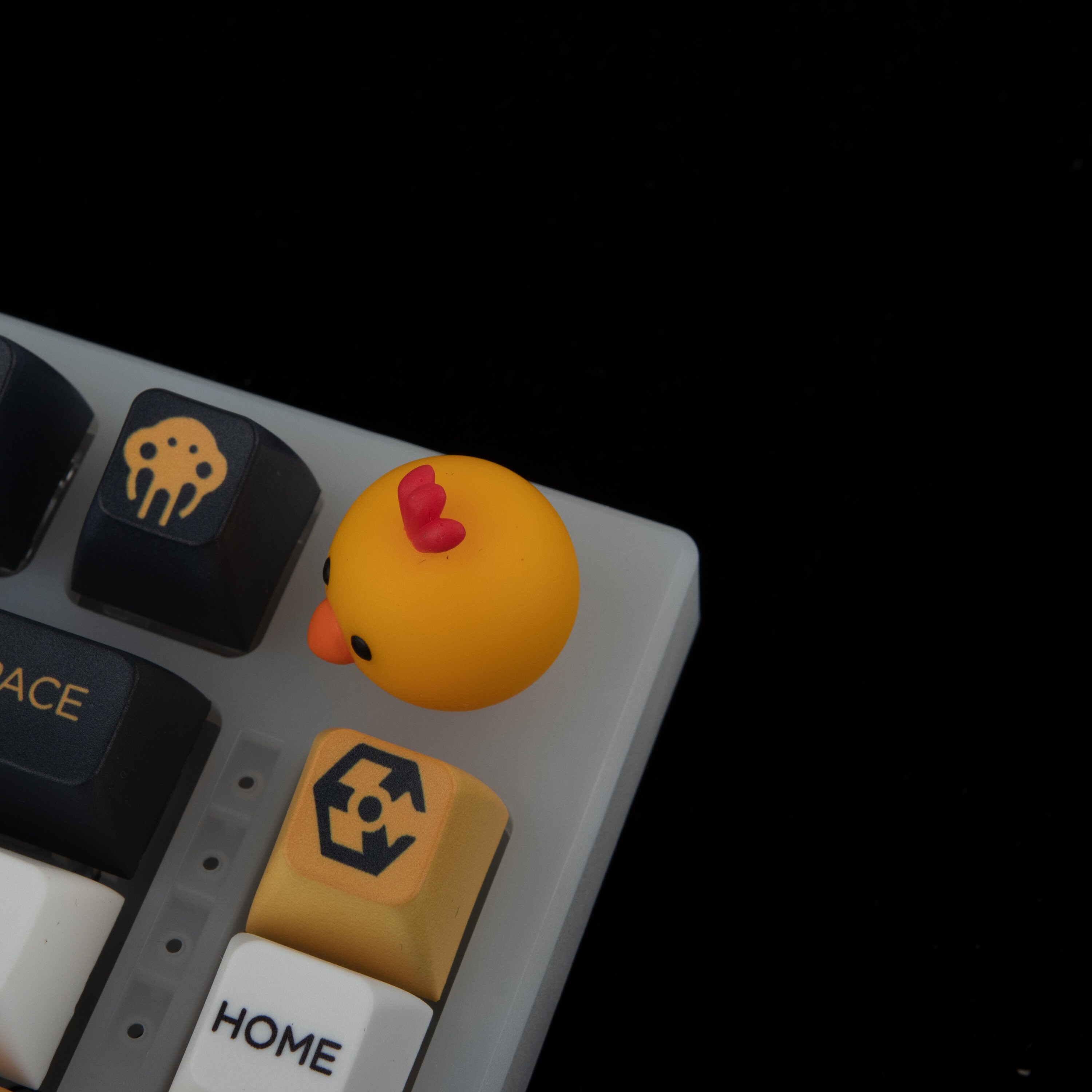 Chick Gaming Knob, Custom Keyboard Knob Button, Resin Artisan Keycaps ...