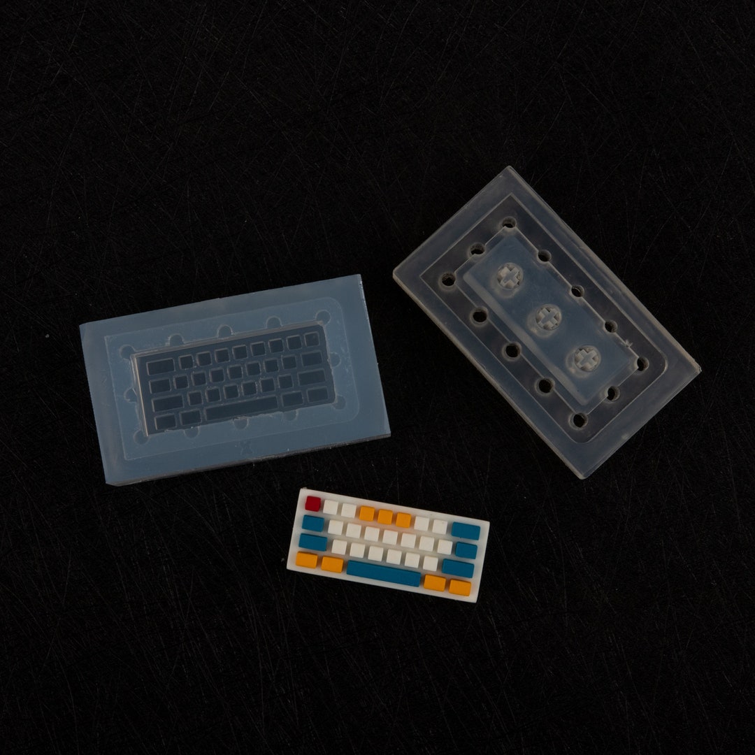 Mini 2.25U Keyboard Silicone Keycap Molds, Custom Keycap DIY Making ...