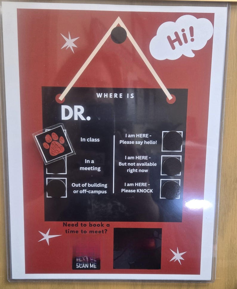 Smart Professor/instructor/teacher Door Sign - Etsy