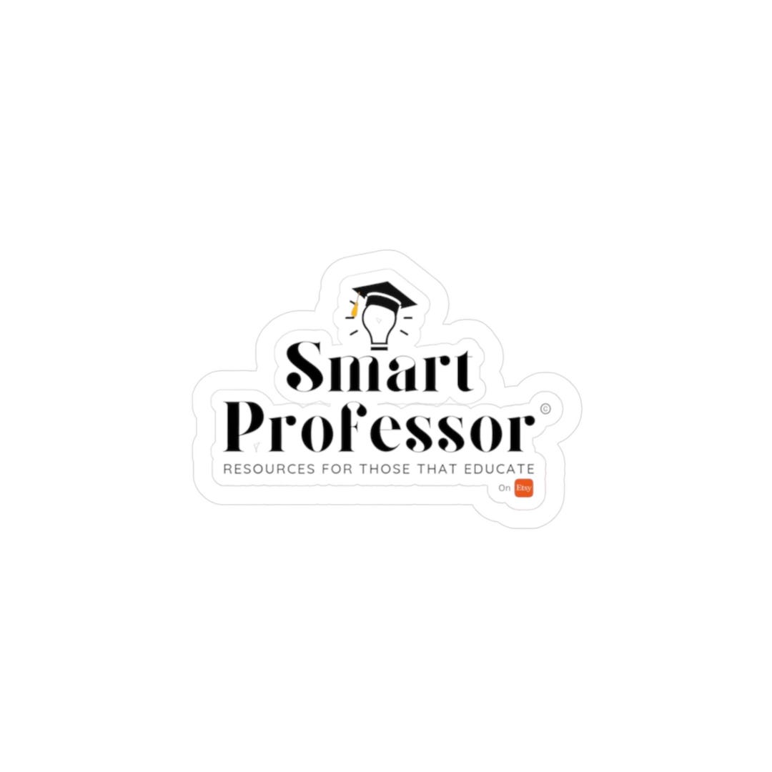 Smart Professor Decal - Etsy