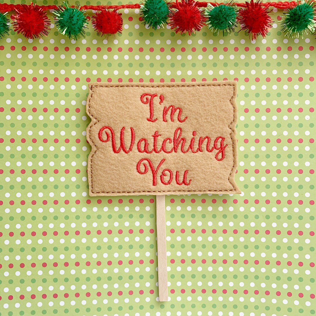 Elf or Fashion Doll i'm Watching You Sign - Etsy