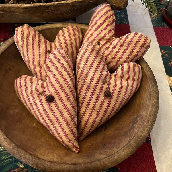 Primitive Hearts - Etsy