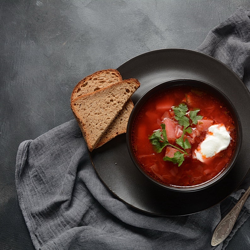 Borsch Soup Cooking Party Digital Invite, Editable, Modern, Abstract ...