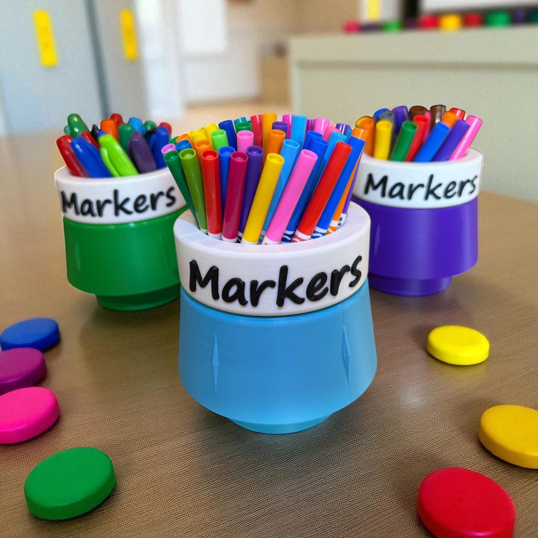 Marker Holder for Classroom, Teacher Desk Organizer - Etsy