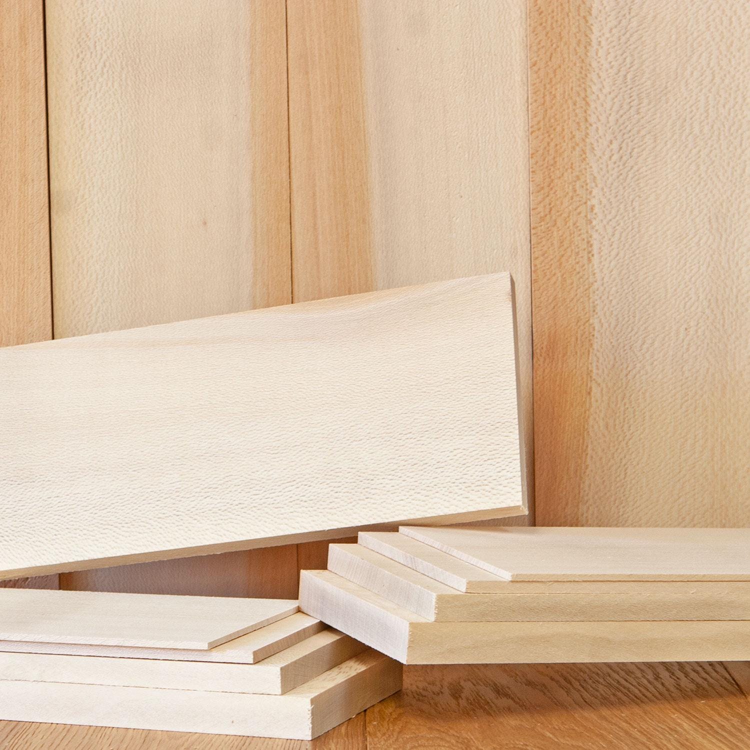 Sycamore Solid Hardwood Unfinished for Crafts, DYI, Scroll Saw ...