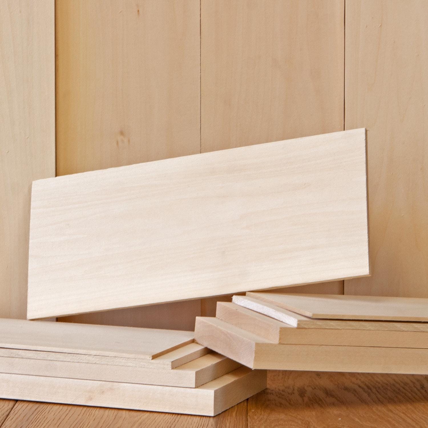Basswood Solid Hardwood Unfinished for Crafts, DYI, Scroll Saw ...