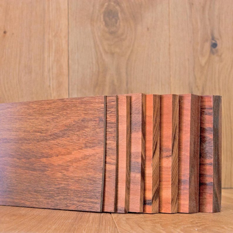 Goncalo Alves Solid Hardwood Unfinished for Crafts, DYI, Scroll Saw ...