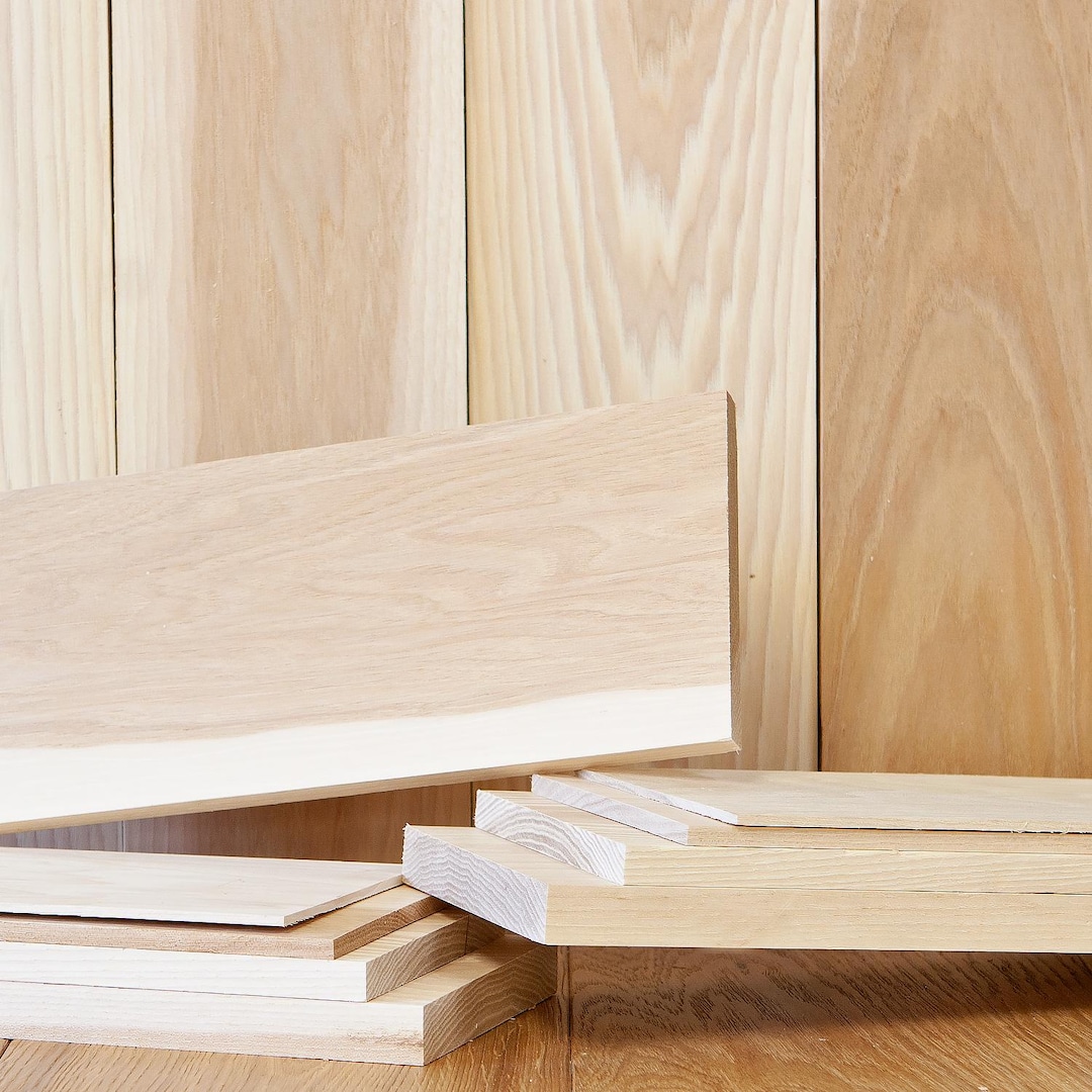 Hickory Solid Hardwood Unfinished for Crafts, DYI, Scroll Saw ...