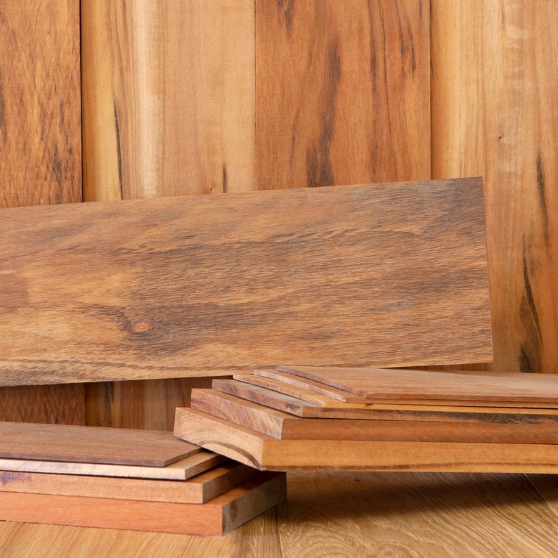 Goncalo Alves Solid Hardwood Unfinished for Crafts, DYI, Scroll Saw ...