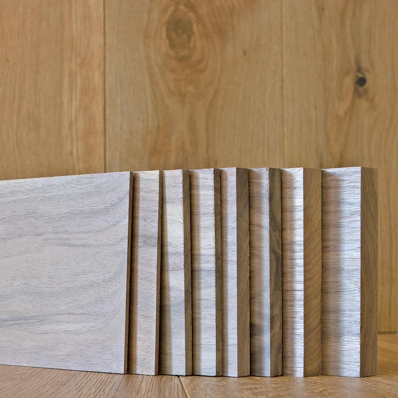 Walnut Solid Hardwood Unfinished for Crafts, DYI, Scroll Saw ...