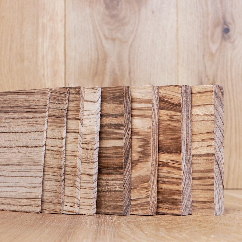 Zebrawood Solid Hardwood Unfinished for Crafts, DYI, Scroll Saw ...