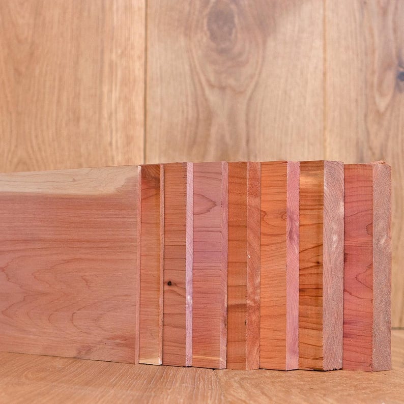 Aromatic Cedar Solid Hardwood Unfinished for Crafts, DYI, Scroll Saw ...