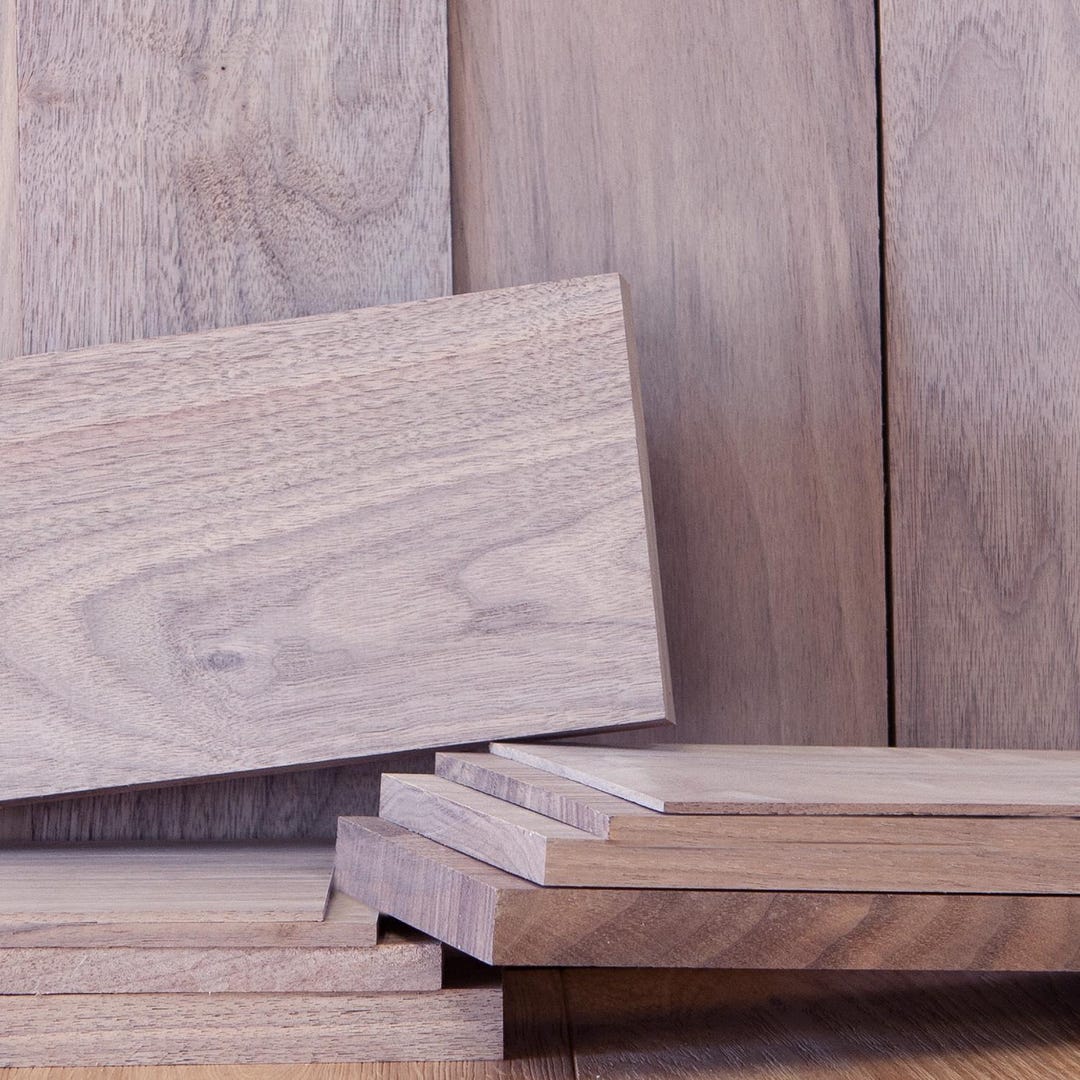 Walnut Solid Hardwood Unfinished for Crafts, DYI, Scroll Saw ...