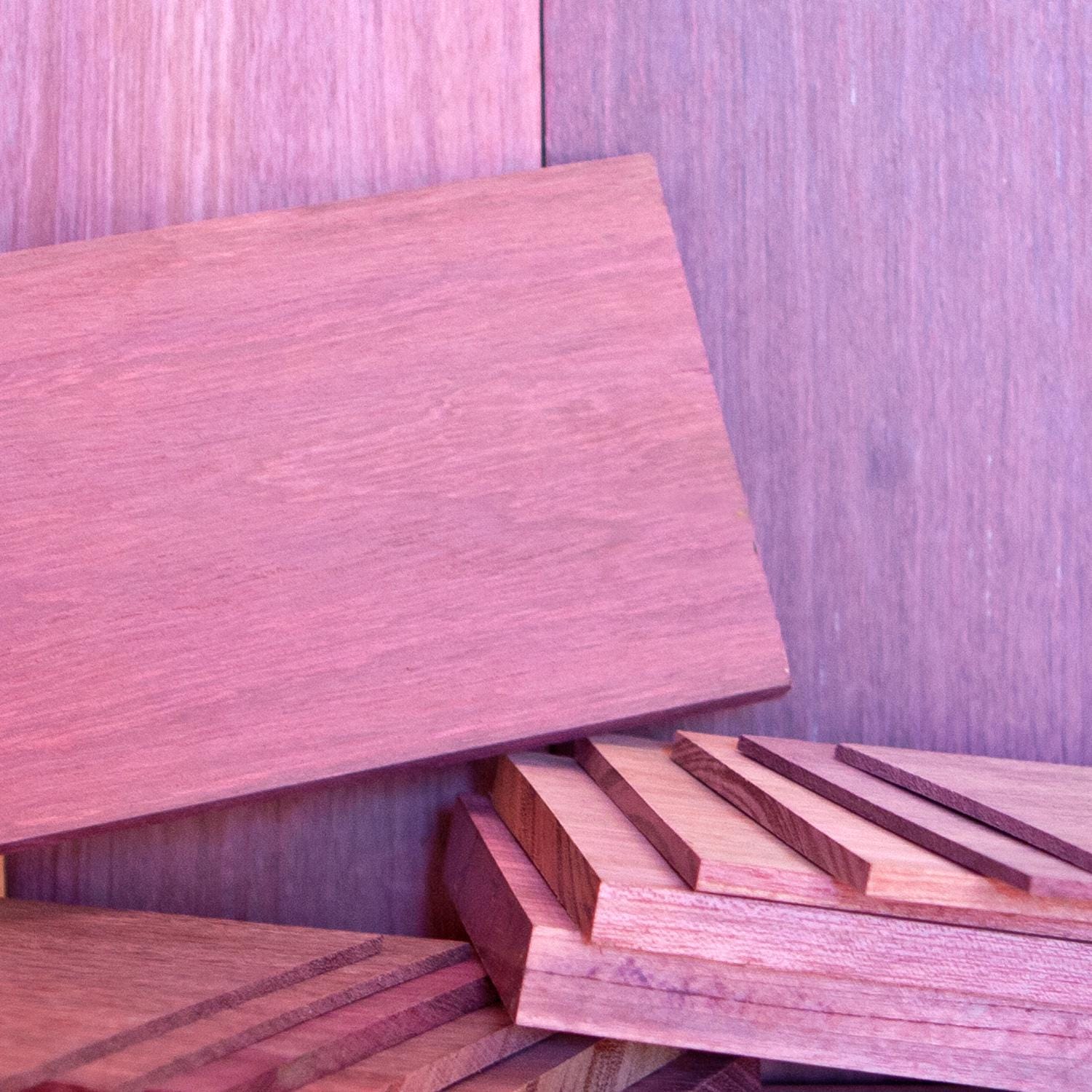 Purple Heart Solid Hardwood Unfinished for Crafts, DYI, Scroll Saw ...