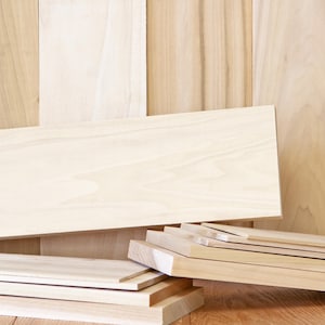 Poplar Solid Hardwood Unfinished for Crafts, DYI, Scroll Saw ...