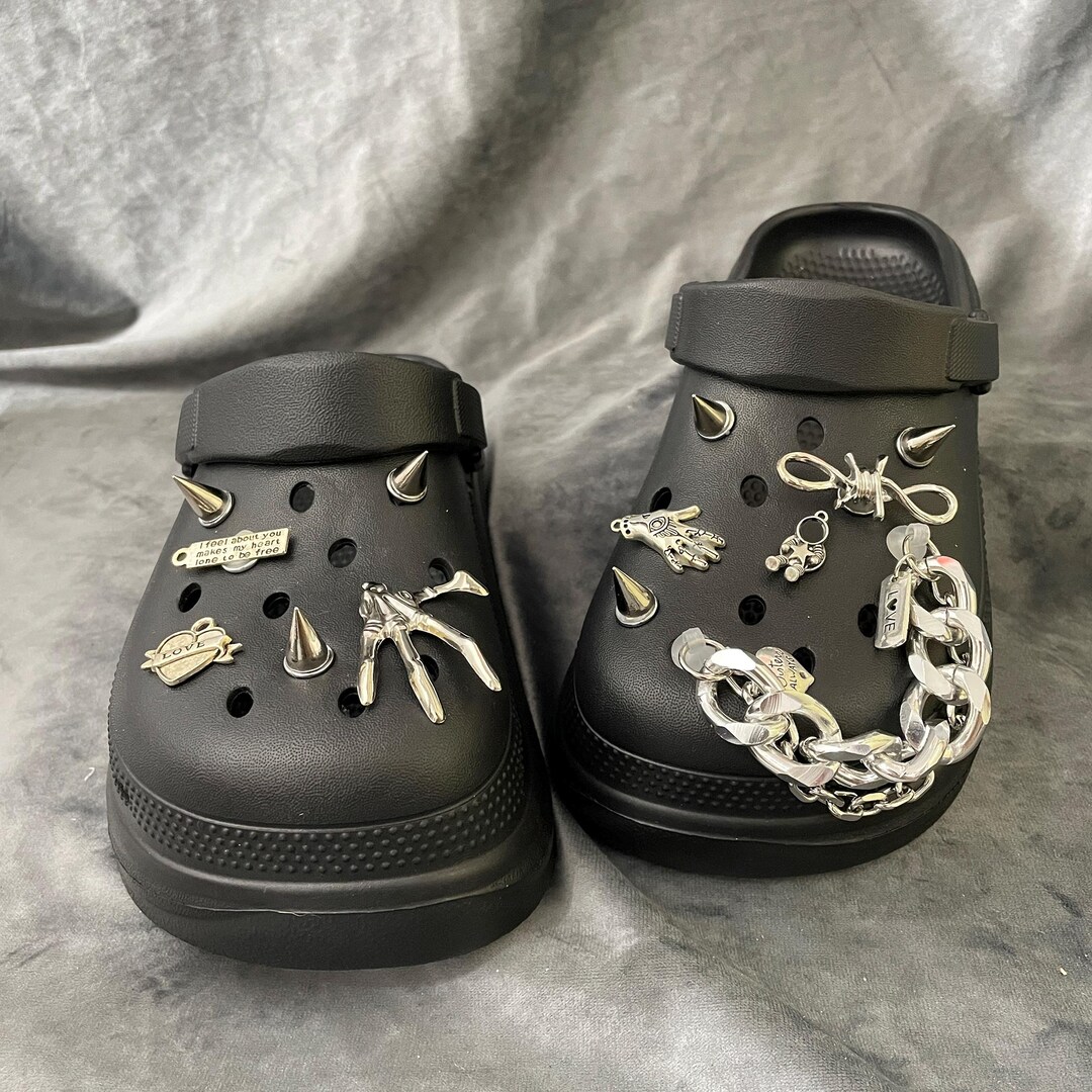 Metal Punk Gothic Clog Charms,shoe Charms,shoe Accessories - Etsy