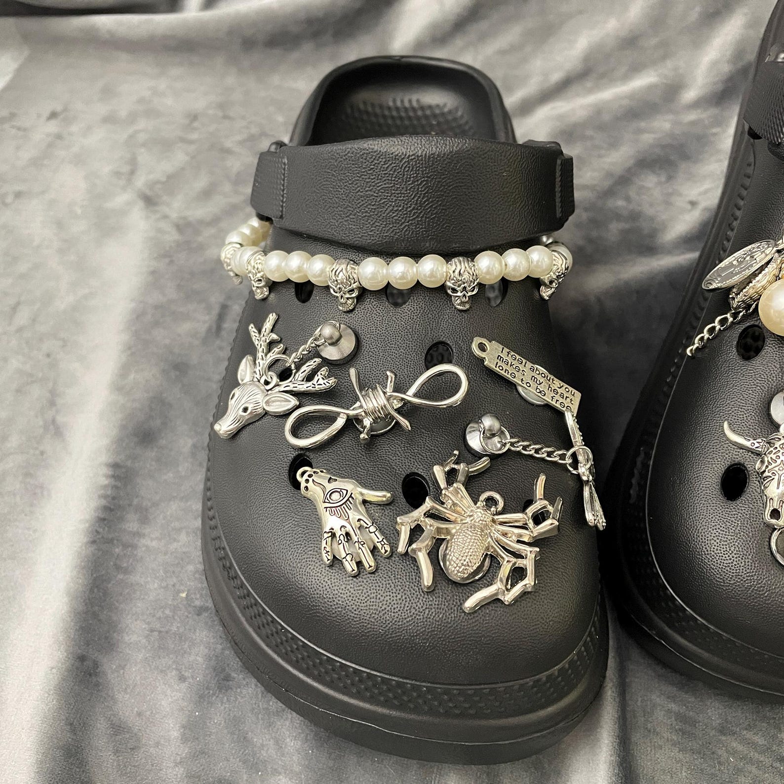 Metal Punk Gothic Clog Charms,shoe Charms,shoe Accessories - Etsy